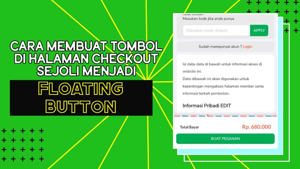 Cara Membuat Tombol di Halaman Checkout Sejoli Menjadi Floating Button - Addons Library